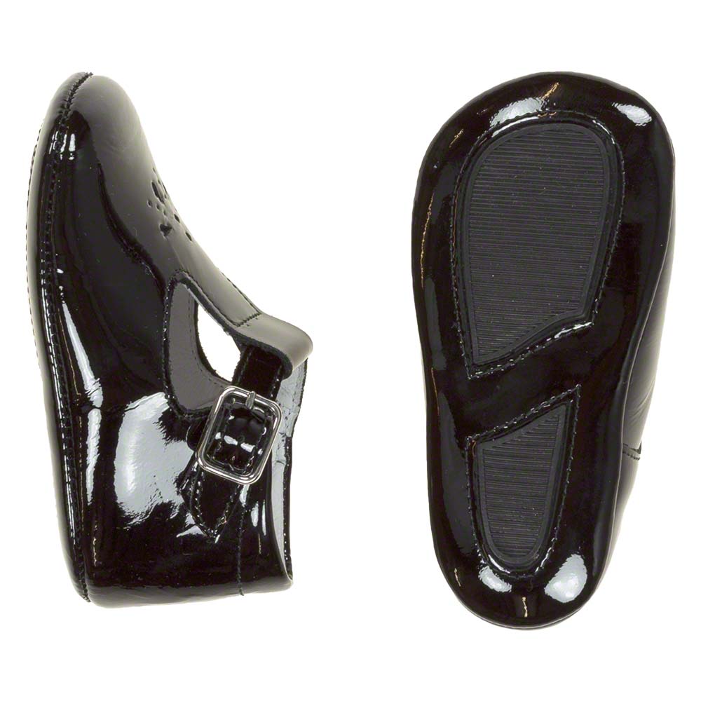 Panache Baby Shoes Traditional T Bar - Black. Children's Designer ...