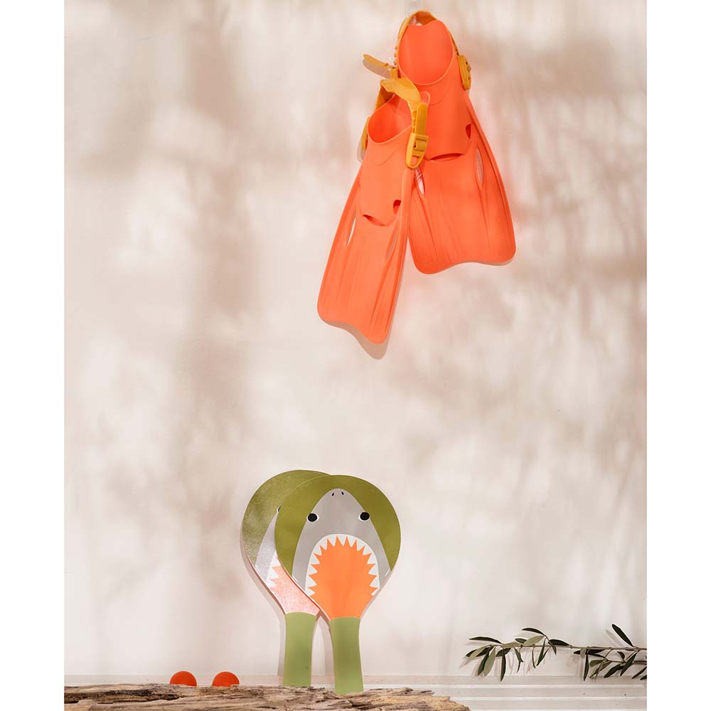 Sunnylife Mini Beach Bats Shark Attack Set.