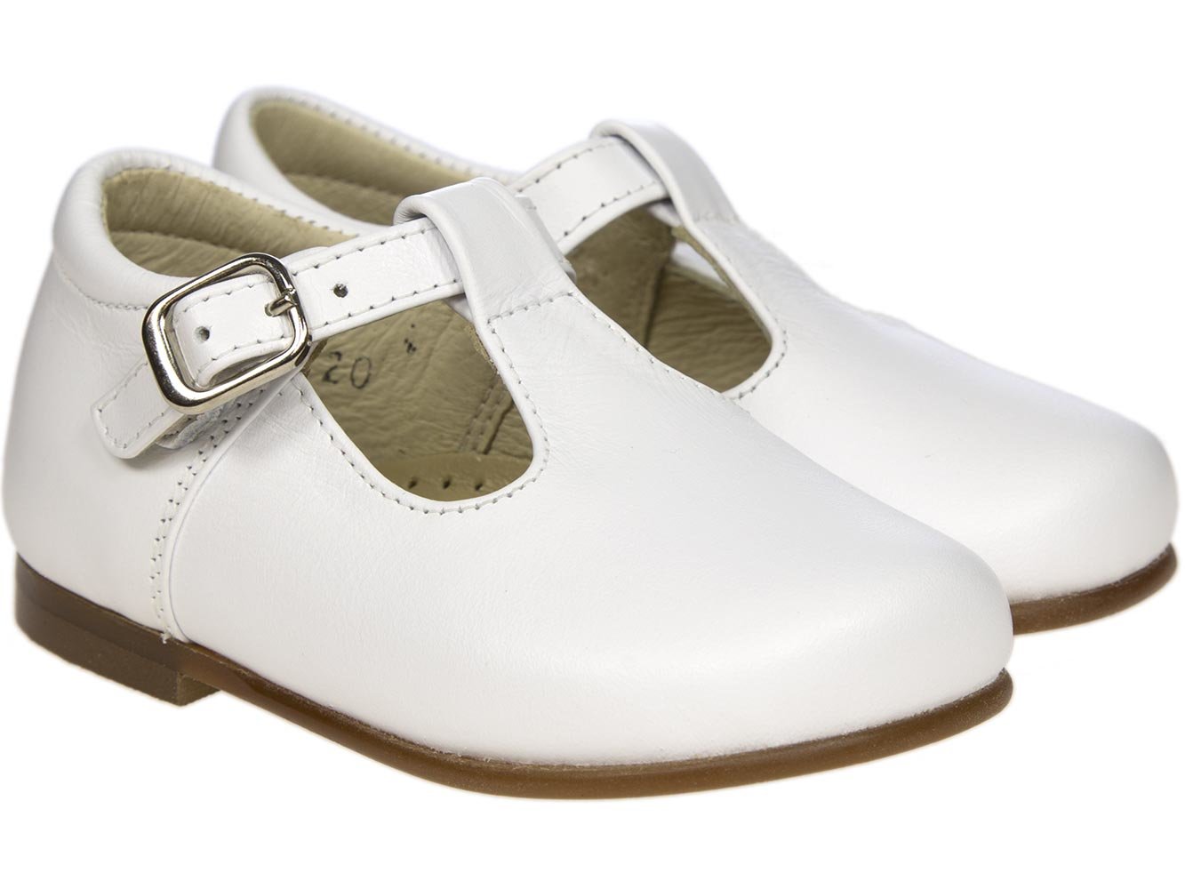 Panache Toddler T Bar Shoe - White Leather. Children's Designer Clothes & Shoes | Panache Kids ...