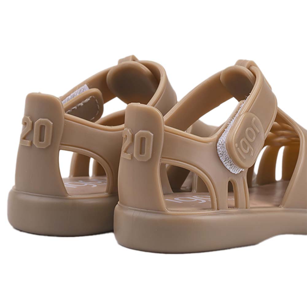 Igor Tobby Solid Colour Jelly Sandal - Taupe . Children's Designer ...
