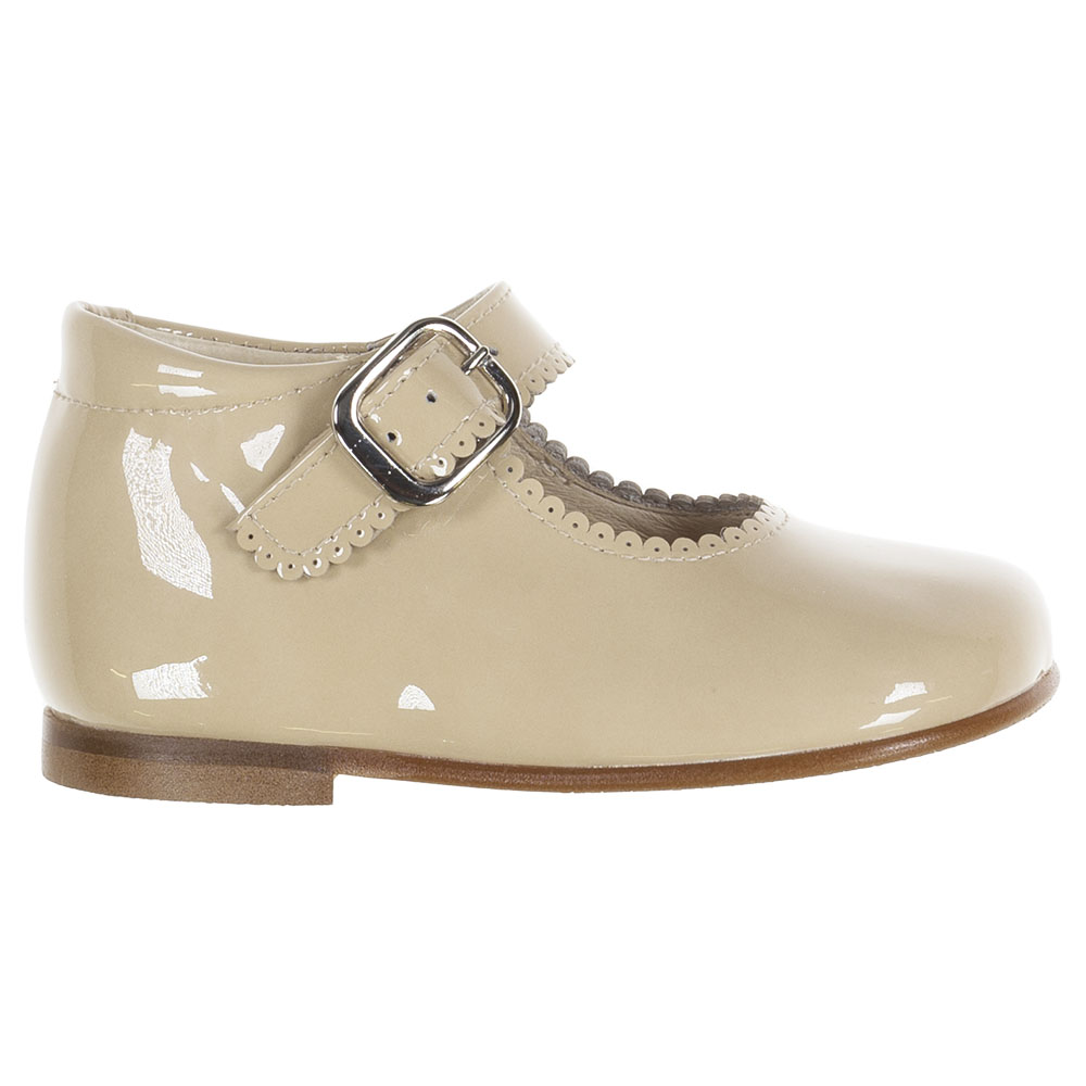 Panache Baby Girls High Back Shoe - Arena Beige Patent . Children's ...
