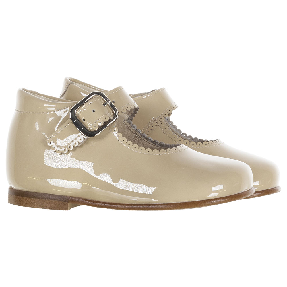 Panache Baby Girls High Back Shoe - Arena Beige Patent . Children's ...