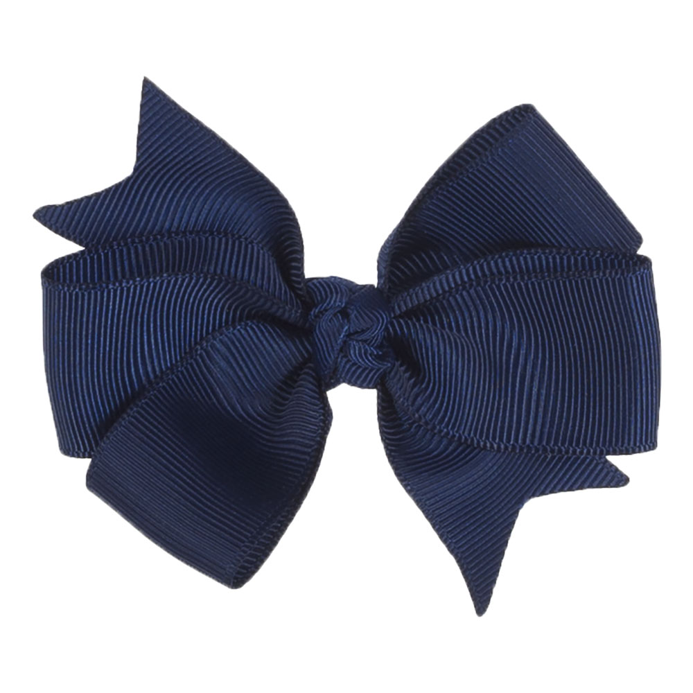 Bella's Bows 3.5" Grosgrain Knot - Navy Blue.