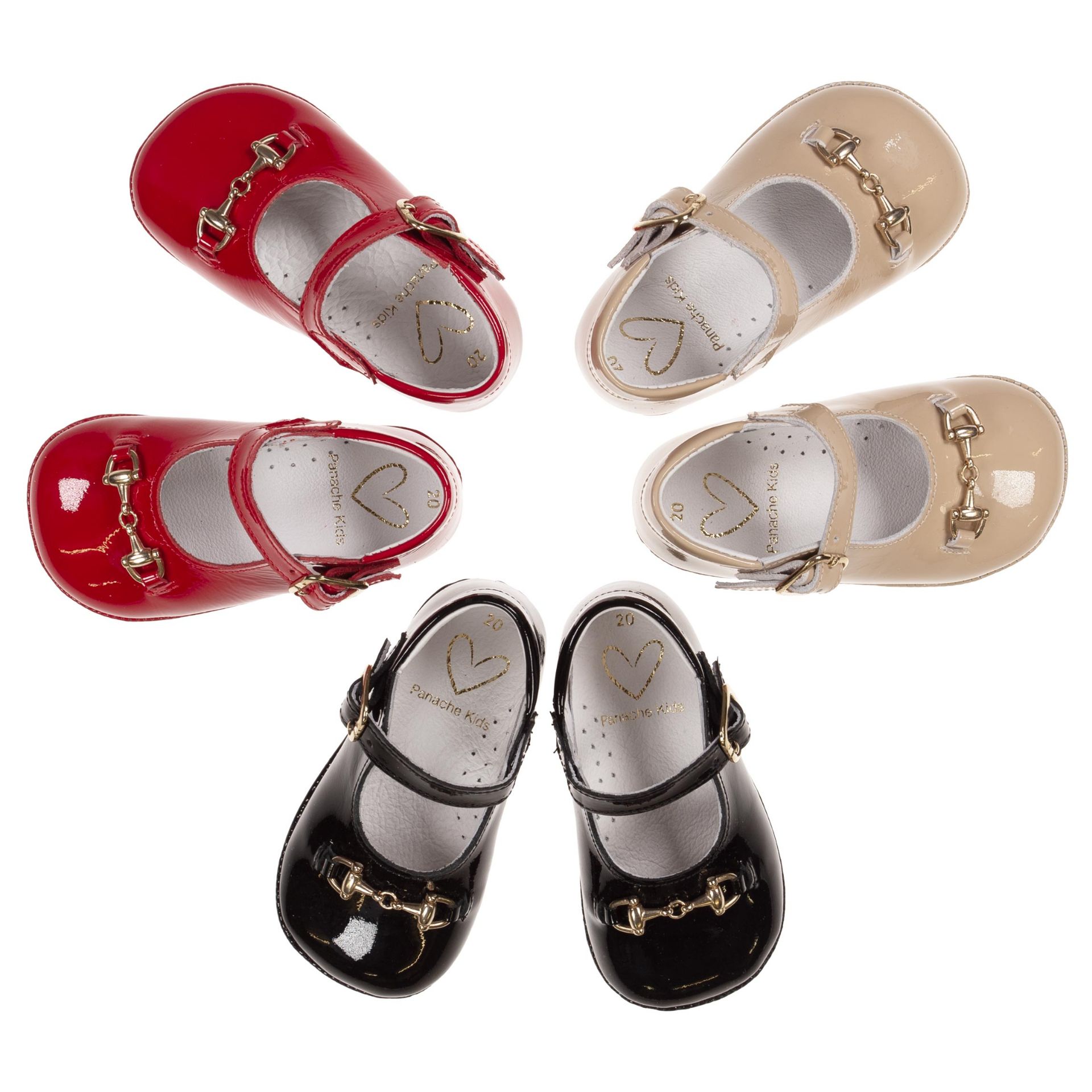 Panache Baby Shoes Snaffle Front Mary Jane - Black Patent. Children's ...