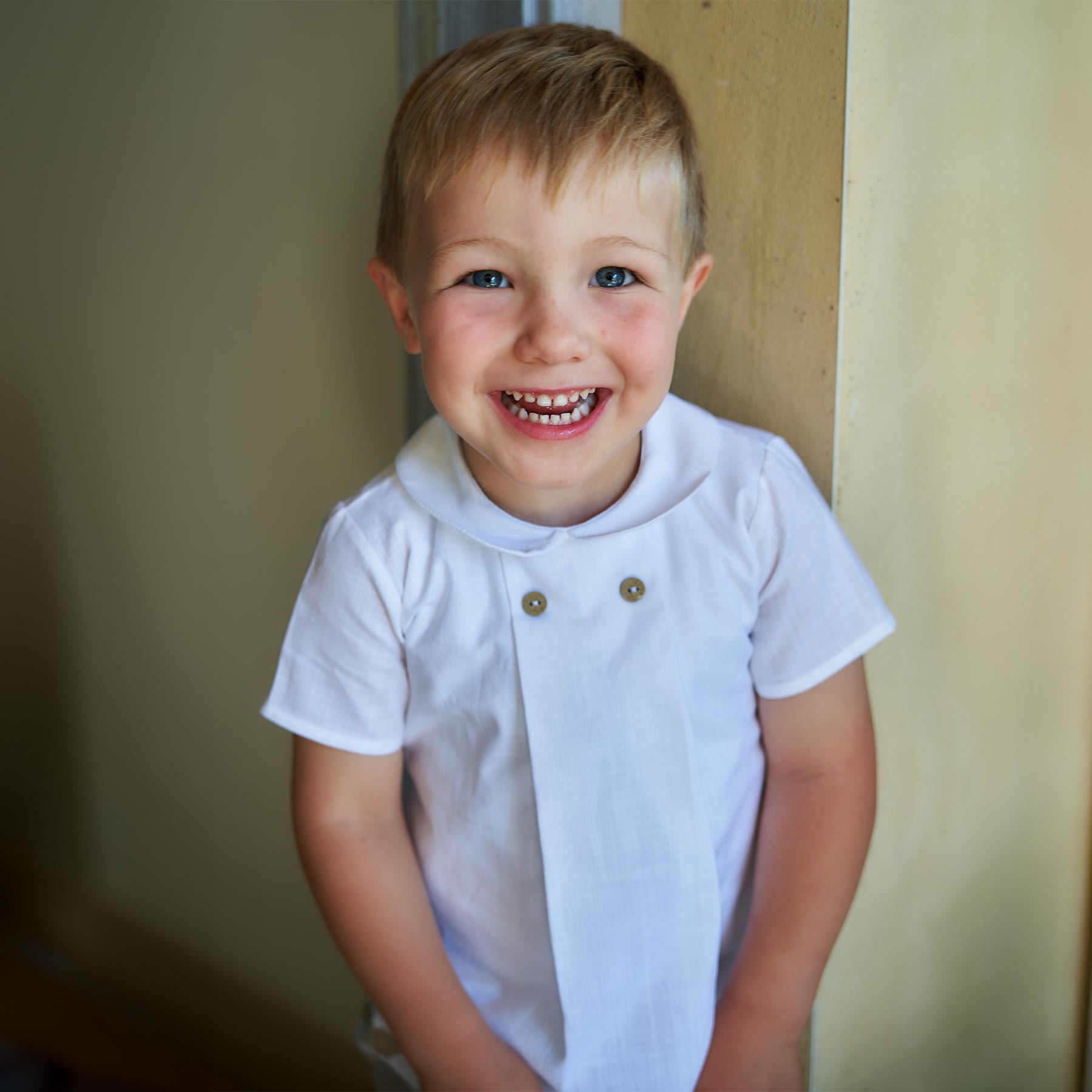 Rapife Summer Boys Body & Bloomer Set - Beige Linen.