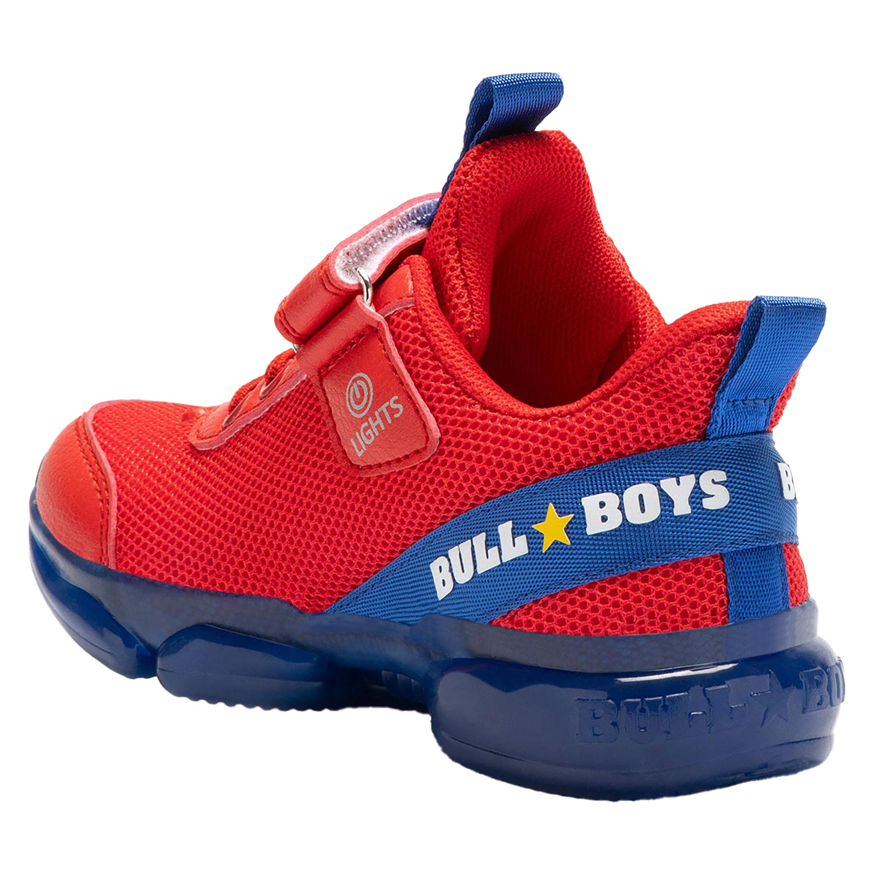 Bull Boys T Rex Dinosaur Lights Trainer - Red.