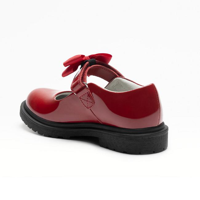 Lelli Kelly Miss LK Mia Mary Jane School Shoe - Red Patent