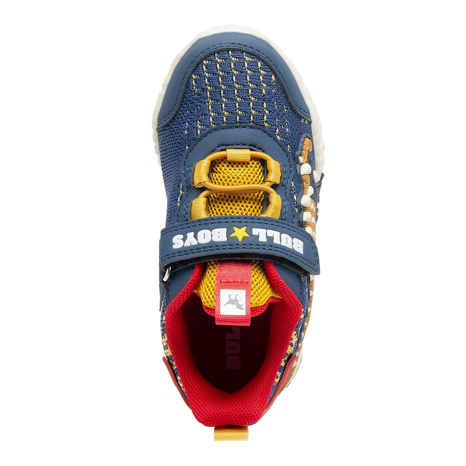 Bull Boys Dinosaur Anchilosauro Lights Trainer - Navy Blue.