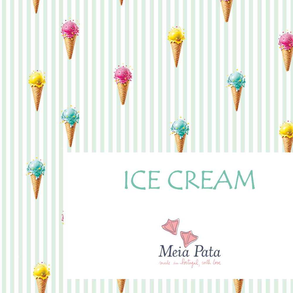 Meia Pata Girls Ice Cream Salerno Swimsuit - White Pink.