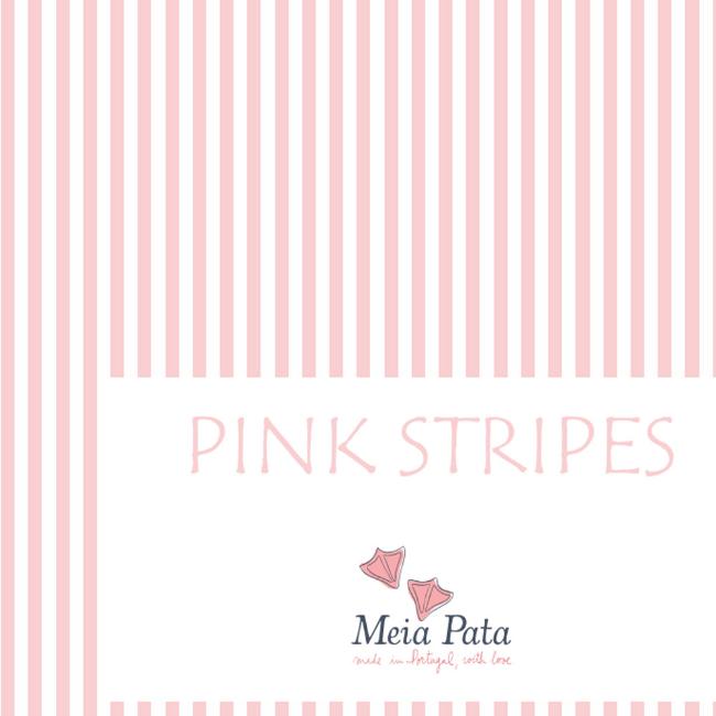 Meia Pata Girls Pink Stripes Ravello Skirted Swimsuit - White Pink