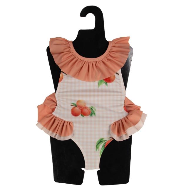 Meia Pata Girls Peaches Salerno Swimsuit - White Peach