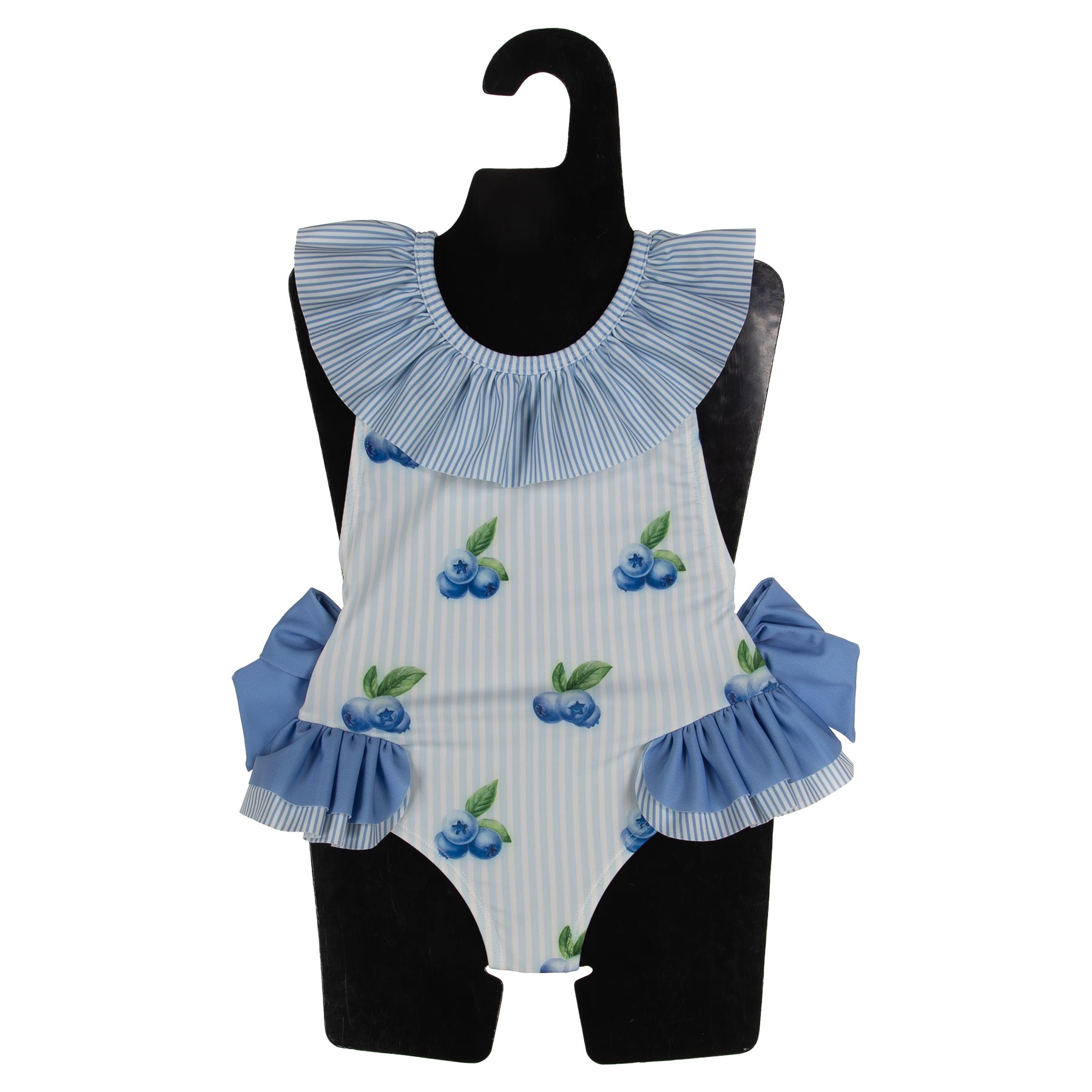 Meia Pata Girls Blueberries Salerno Swimsuit - White Blue.