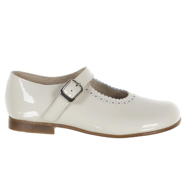 Panache Girls Mary Jane Shoe - Beach Cream.
