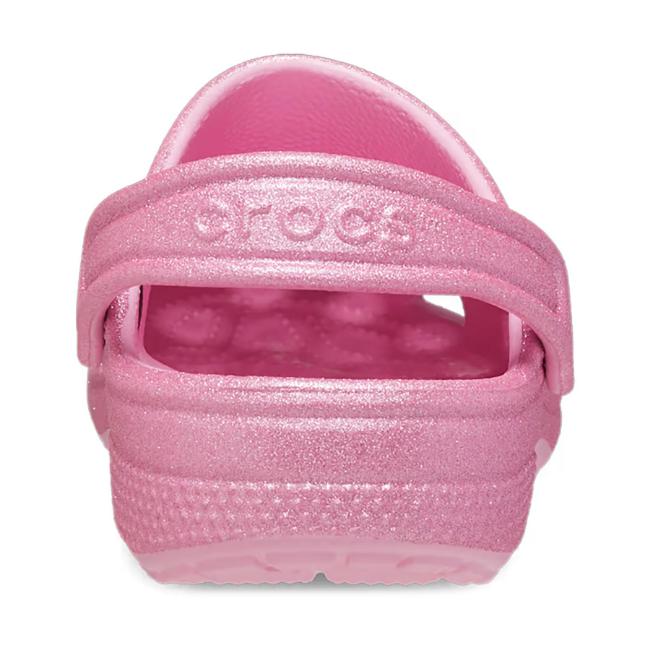 Crocs Classic Glitter Clog - Pink Tweed.