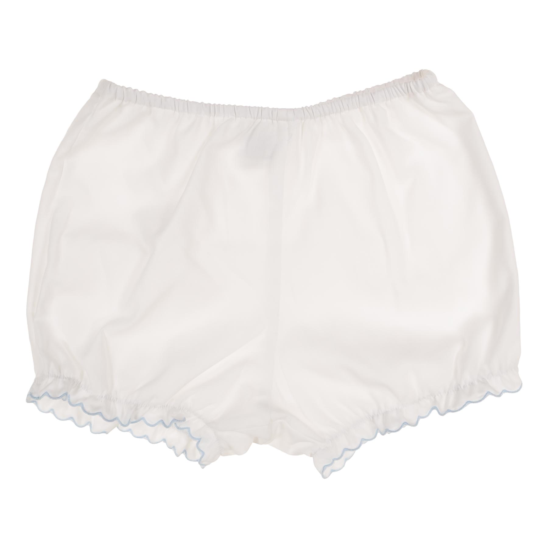 Sarah Louise Baby Girls Embroidered Jampant 2 Piece Set - White Pale Blue.