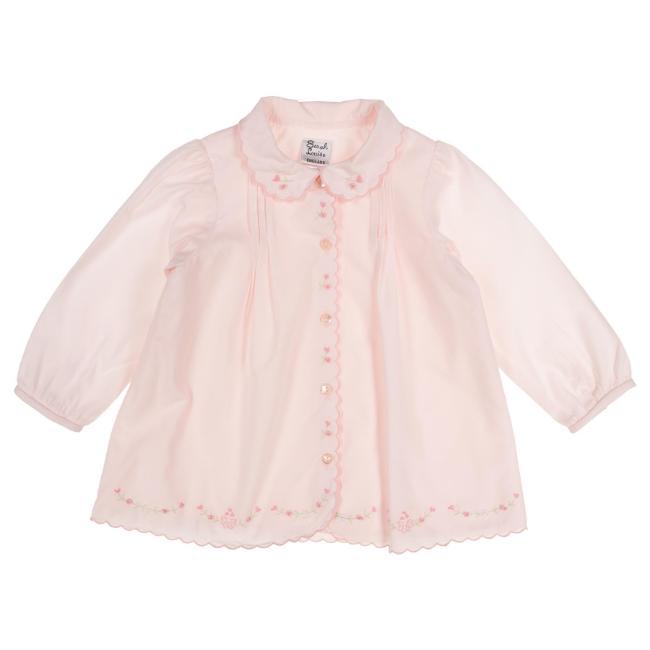 Sarah Louise Baby Girls Embroidered Jampant 2 Piece Set - Pink Pink.