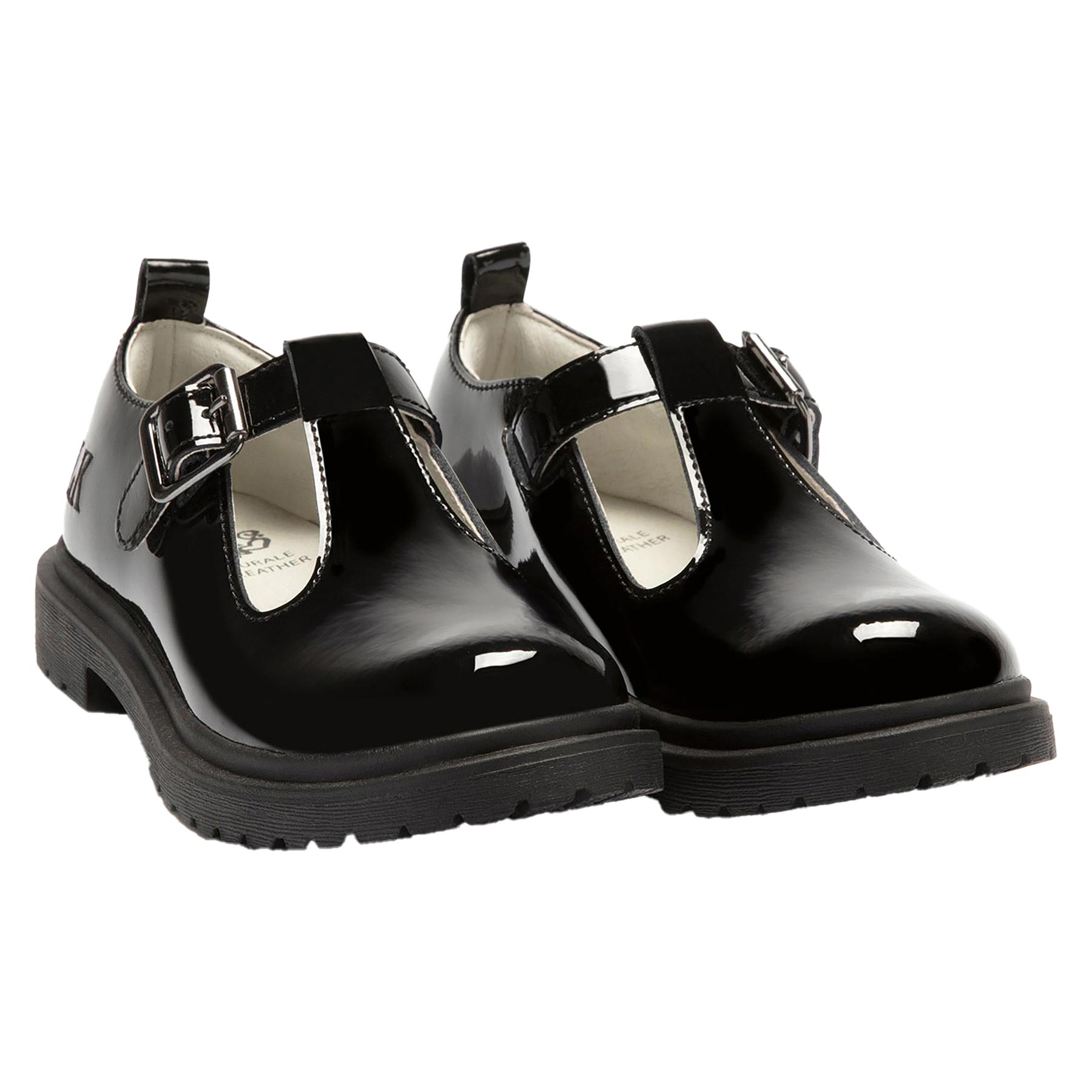 Lelli Kelly Miss LK Matilda T Bar School Shoe - Black Patent.