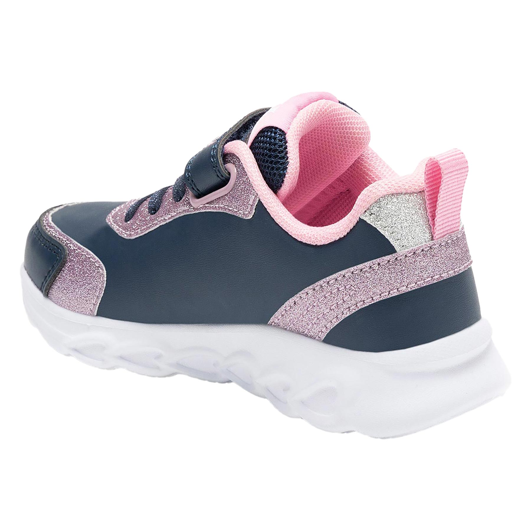 Lelli Kelly Christina Unicorn Easy On Light Up Trainer - Navy Blue Pink.