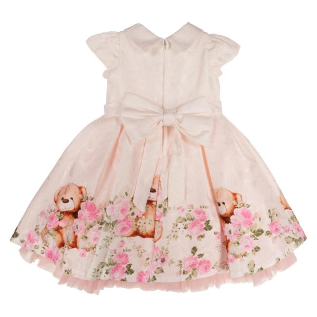 Beau KiD Girls Ruffle Bodice Teddy Dress - Ivory.