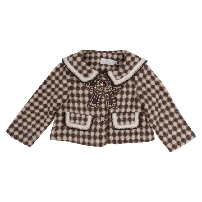 Beau KiD Girls Dress & Jacket Set X 2 - Brown Ivory.