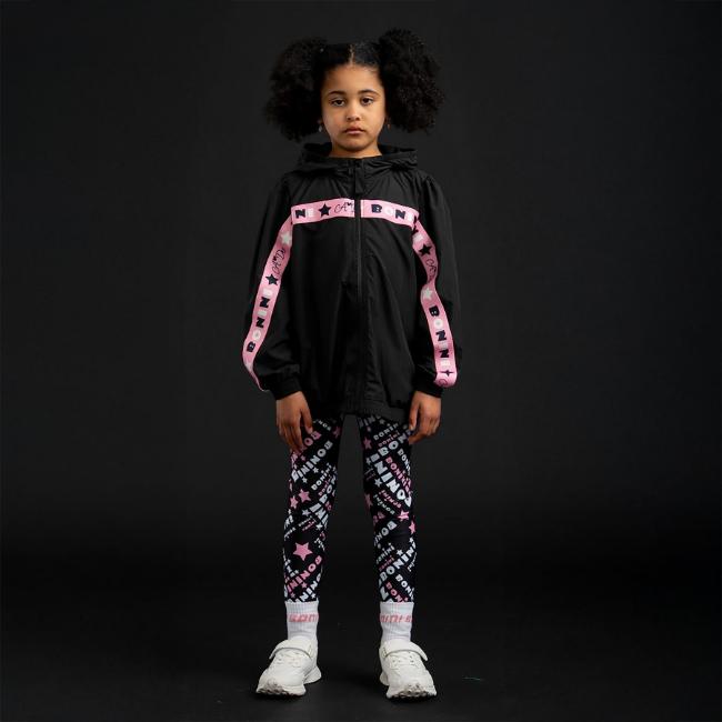 Bonini by A* Dee Future Hooded Tape Jacket - Black.
