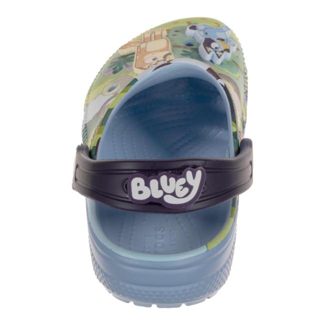Crocs Toddler Bluey Classic Clog - Blue Multi.