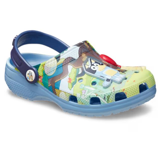 Crocs Toddler Bluey Classic Clog - Blue Multi.