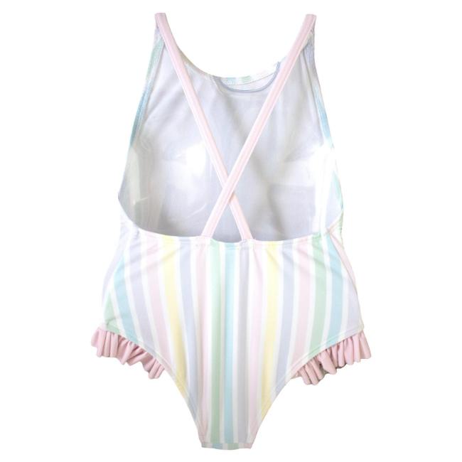 Meia Pata Girls Stripes Colour St. Maarten Swimsuit - Multi.