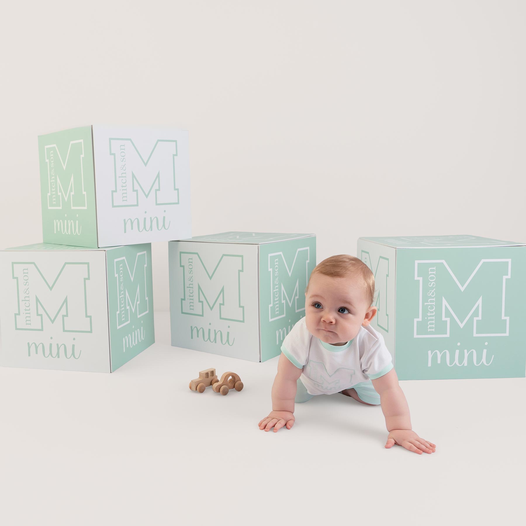 Mitch & Son Mini Nico Jersey Soft Set - Miami Mint.